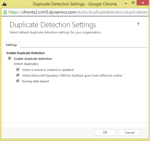 Duplicate Detection in CRM 2013 - D365 Demystified