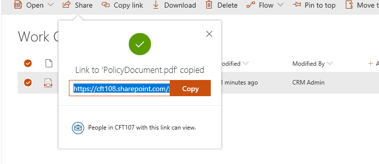 D365 Ribbon Button shortcut to open a Document in SharePoint Online ...