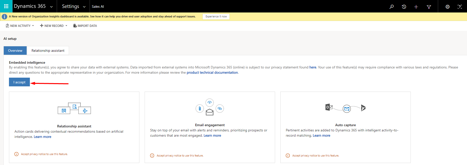 Enable Dynamics 365 AI for Sales in v9.1.x | D365 Demystified