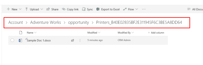 ‘Based on entity’ folder structure in D365 SharePoint Online ...