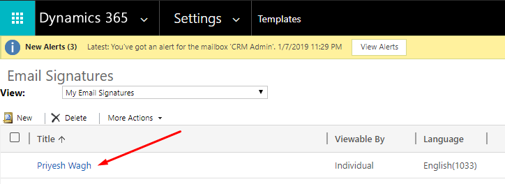 Quickly use Email Signatures in D365 | D365 Demystified