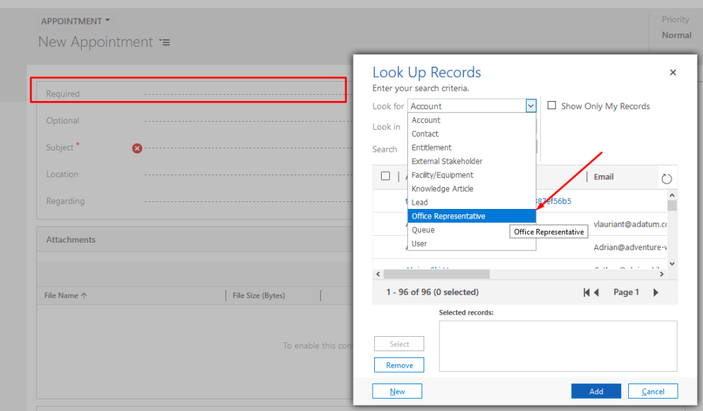 Enable entity for Party List selection in Appointment | D365 Demystified