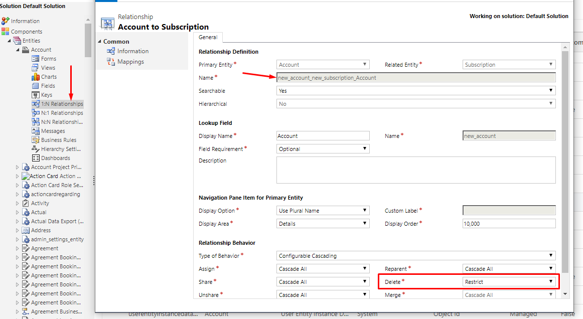 Solving ‘The record could not be deleted because of an association ...