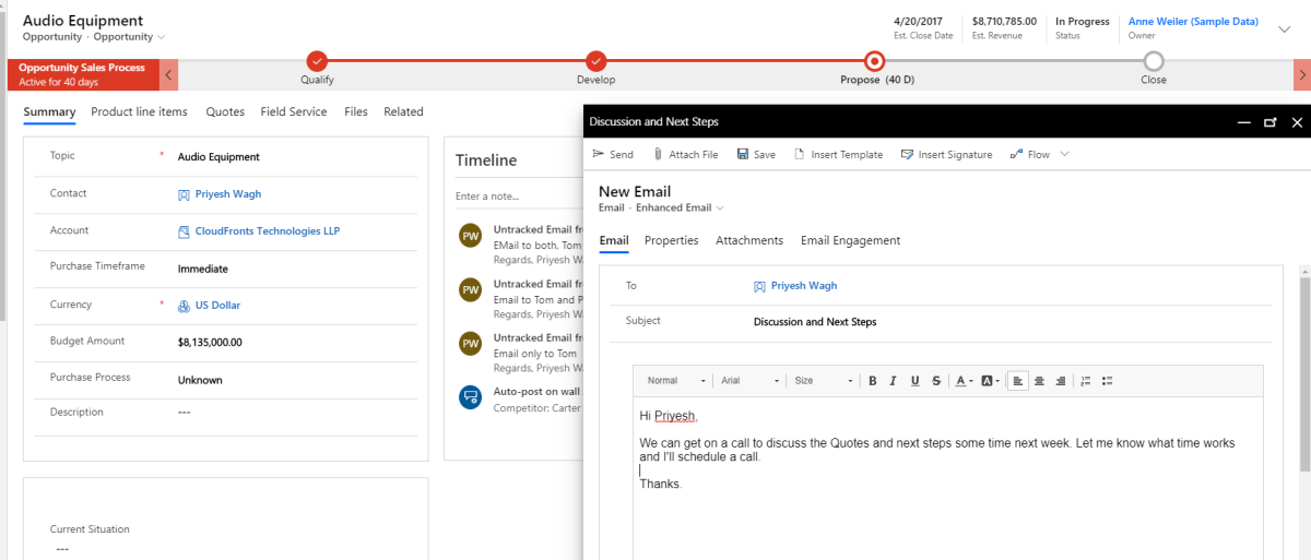 Contextual Email communication in D365 CE Wave 2 | D365 Demystified