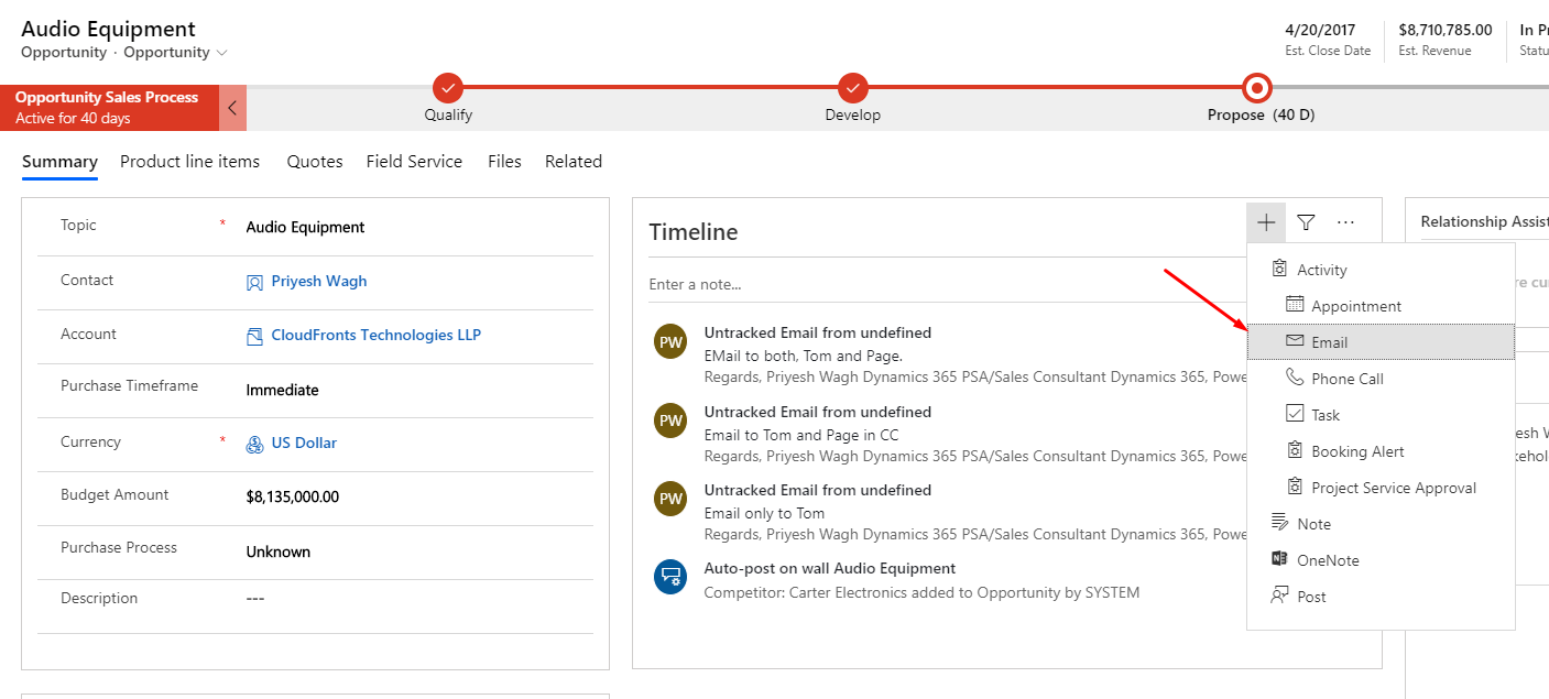 Contextual Email communication in D365 CE Wave 2 | D365 Demystified