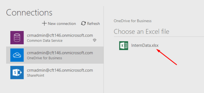 Correctly connect to an Excel file in a Canvas PowerApp | D365 Demystified