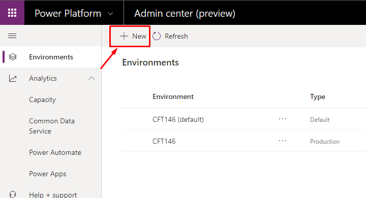 Create new Sandbox and copy Production over to it in PowerPlatform ...