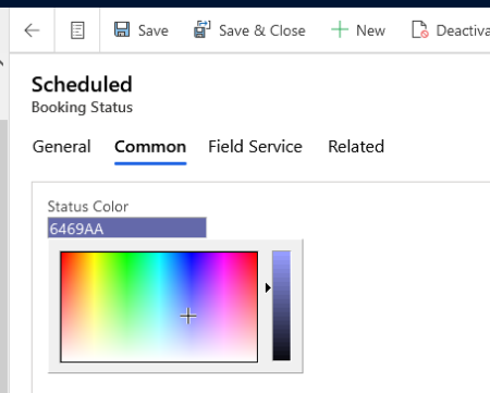 Change Booking Status colors on Schedule Board for Field Service/PSA ...
