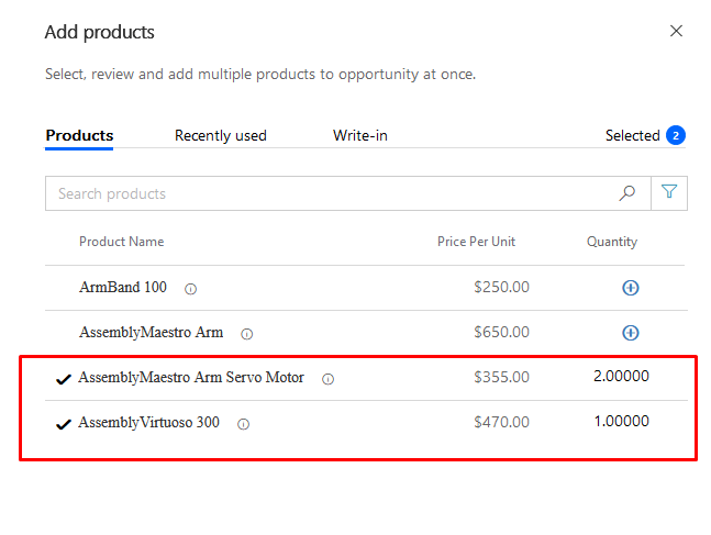 Add multiple Opportunity Products at once in Dynamics 365 Sales ...