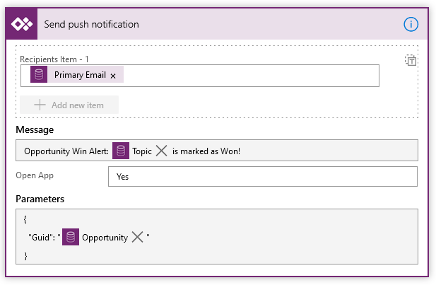 Send a Power App Push Notification using Flow to open a record in ...