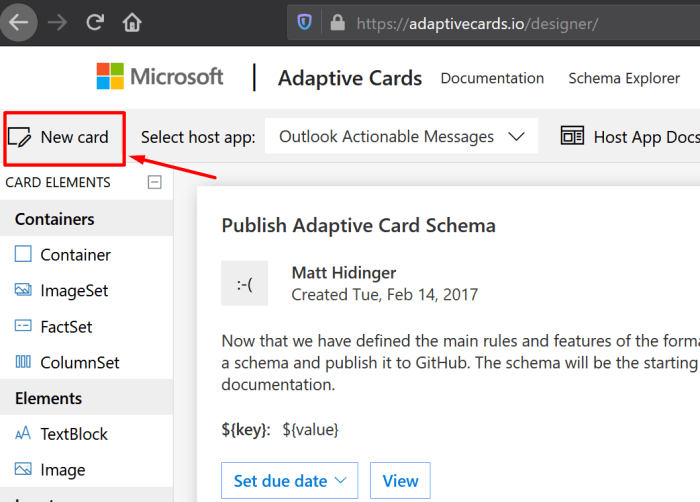 Adaptive Cards for Outlook Actionable Messages using Power Automate ...