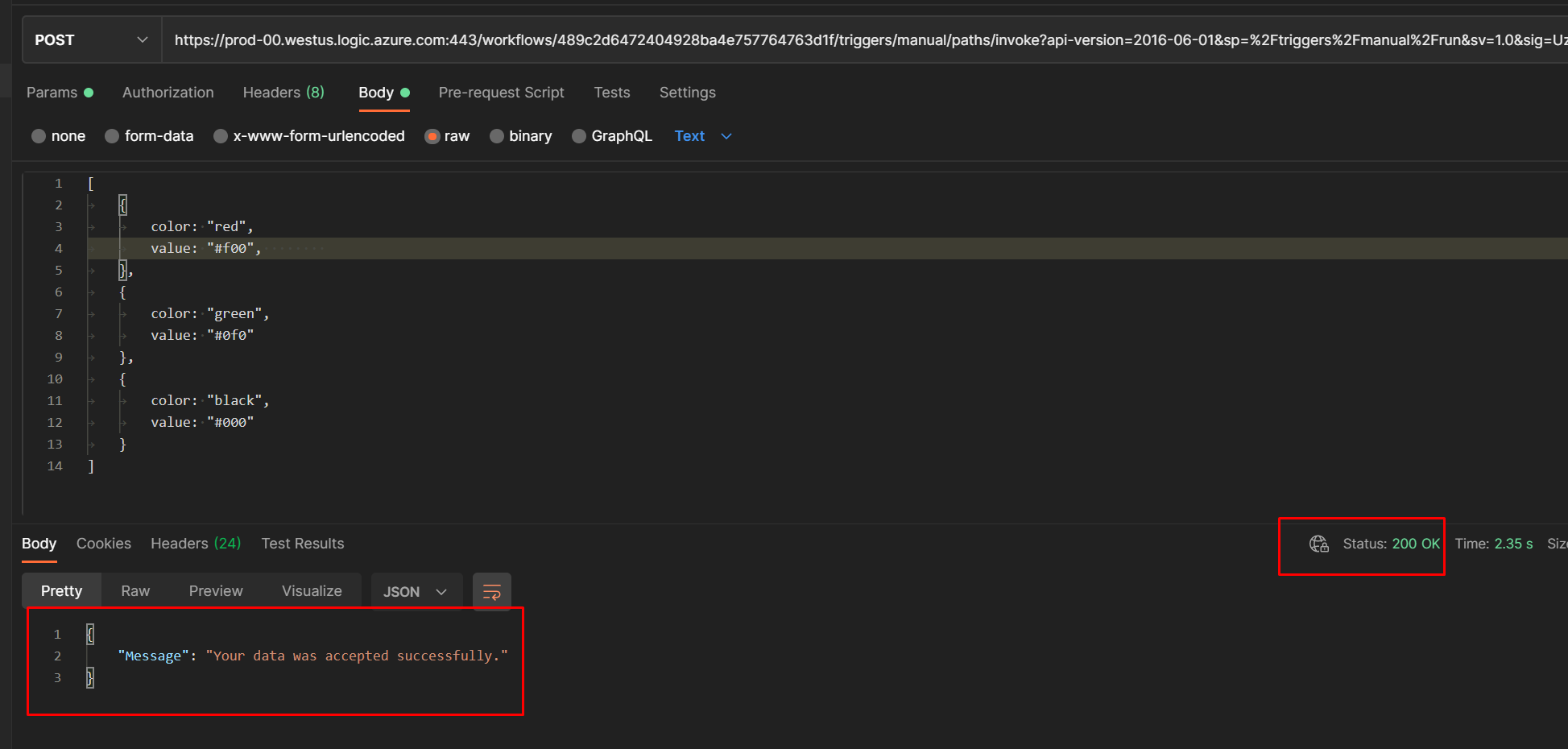 Validate JSON Schema for HTTP Request trigger in a Flow and send ...