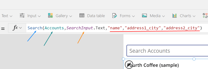Search on multiple columns from a Dataverse table in a Canvas Power App Gallery control | Power ...