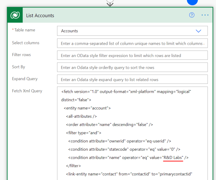 Invalid XML issue in Dataverse connector for List Rows action | Fetch XML Query | Power Automate ...