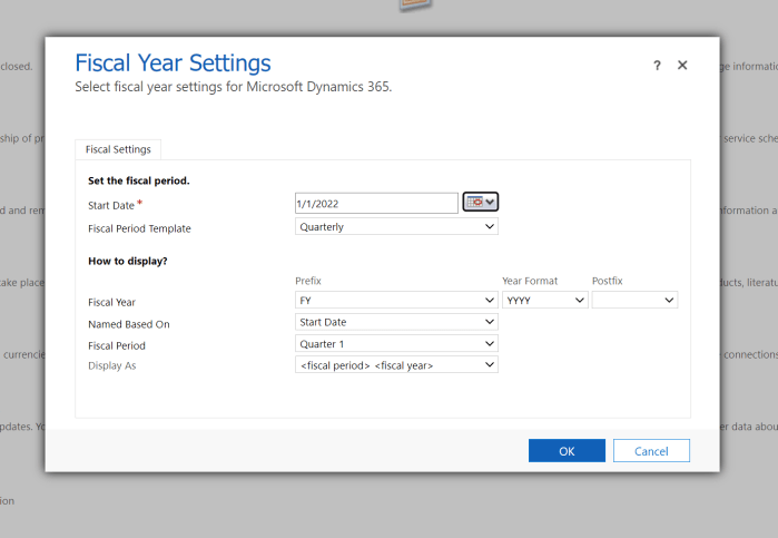 Fiscal Year Settings in Dynamics 365 CRM | D365 Demystified