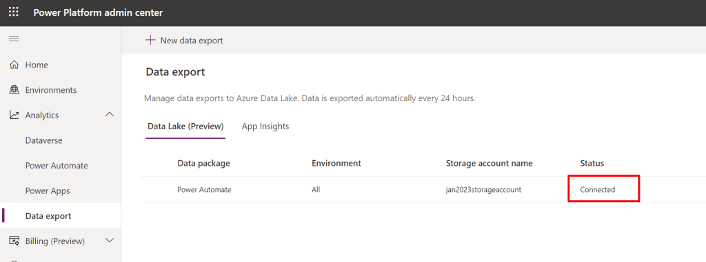 Power Platform self-service analytics Data Export to Data Lake [Preview ...