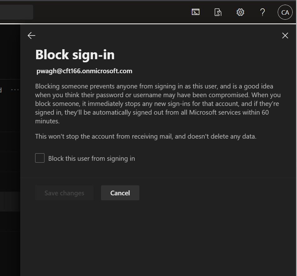 block user in m365 | D365 Demystified