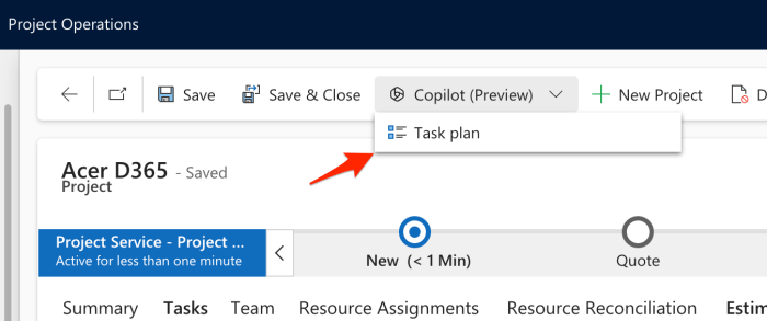 Create Project Plan using Copilot in Project Operations | D365 Demystified