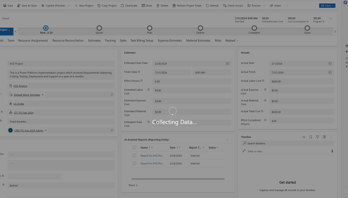 Risk Assessments on Projects using Copilot in Project Operations | D365 ...