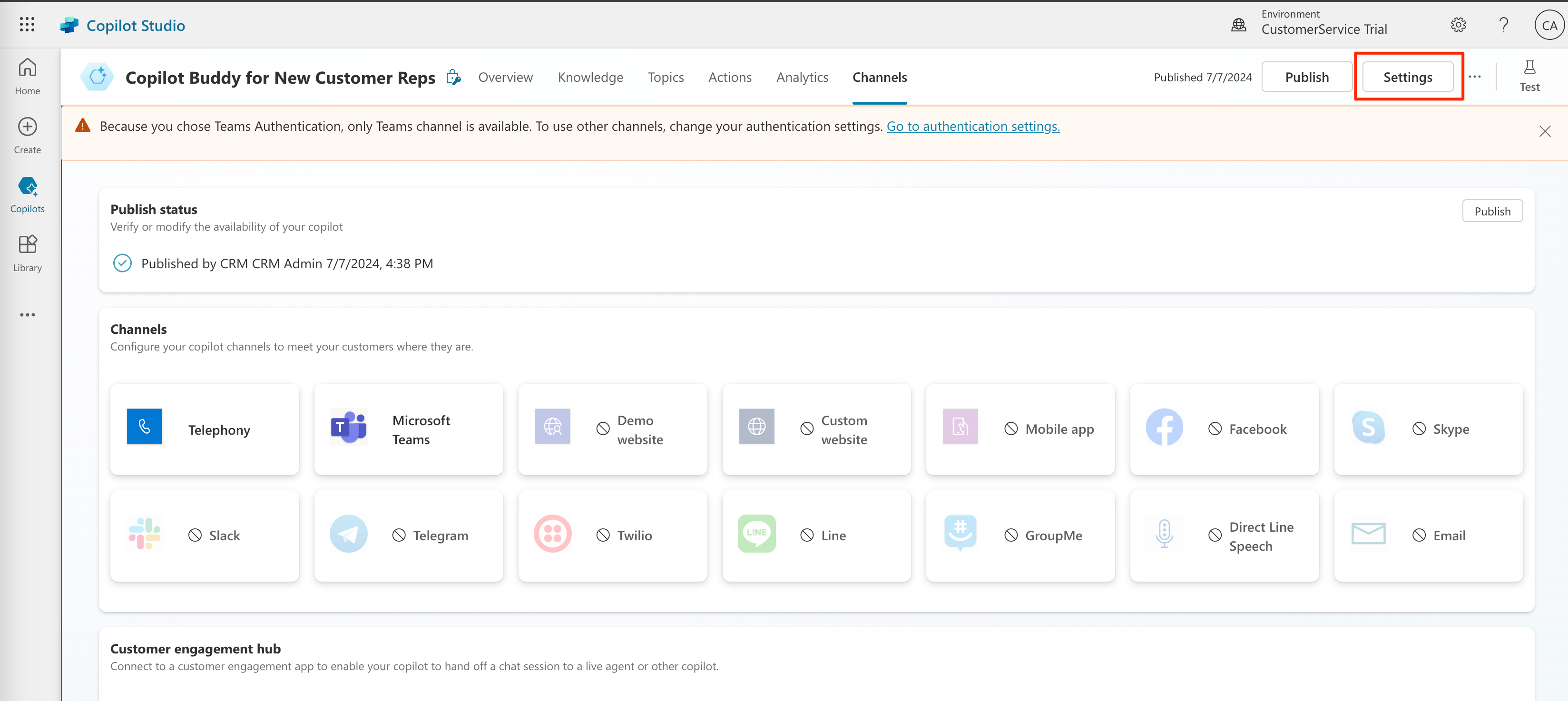 Create your first custom Copilot for Customer Service Hub – Part 2 | Authentication - Power ...